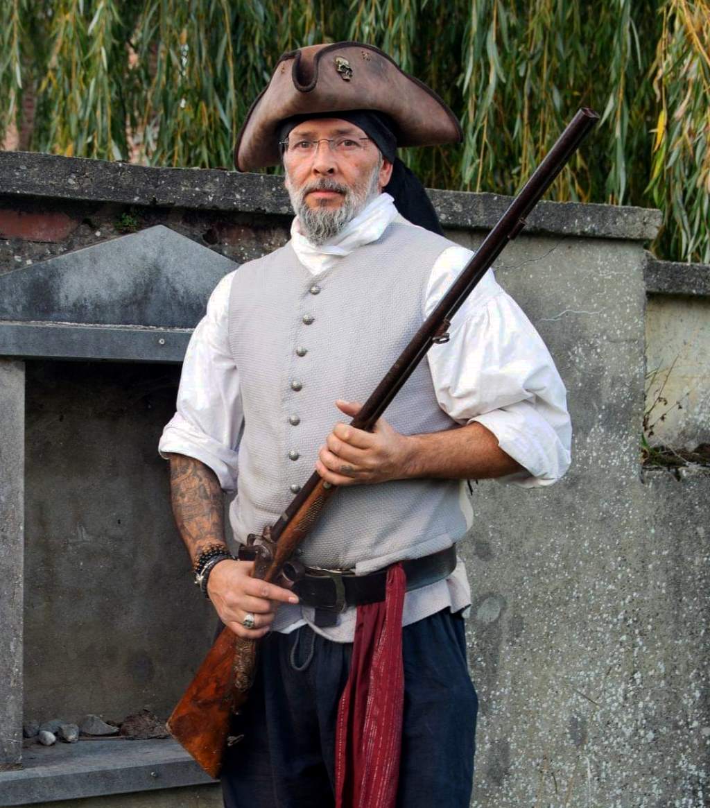 Cotton Waistcoat Old Jamie, light grey order online with larp-fashion.co.uk