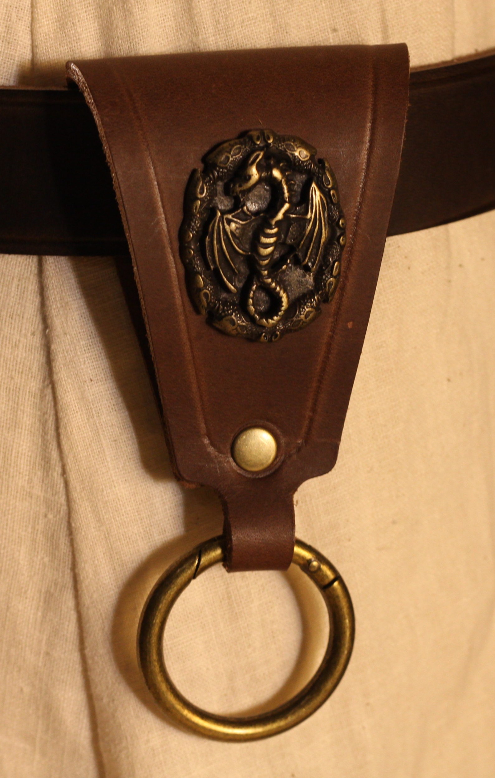 Belt Loop with Ring and Dragon order online with larp-fashion.co.uk