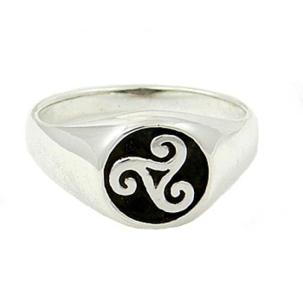 Triskel Silver Ring order online with larp-fashion.co.uk
