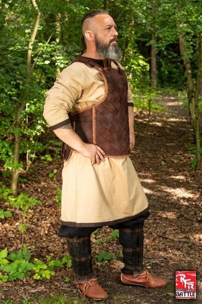 Larp Mercenary Leather Body Armour Brown Weave order online with larp ...