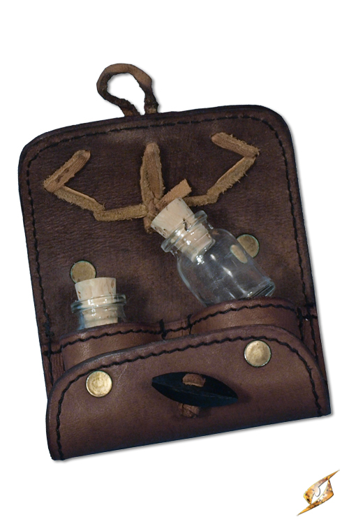 Brown Potion Holder Duo order online with larp-fashion.co.uk